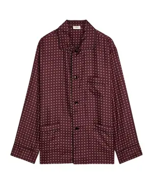 Saint Laurent Silk Long-sleeve Relaxed-fit Shirt