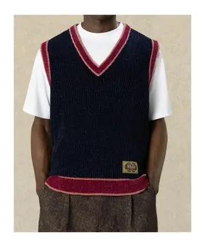Drole De Monsieur Horse-patch V-neck Vest