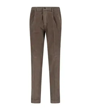 Incotex Straight-leg Corduroy Trousers - Brown