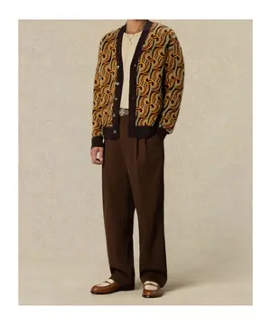 Drole De Monsieur Drôle De Abstract Printed Knitted Cardigan