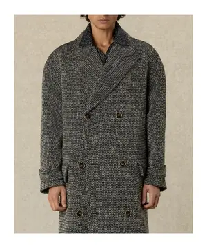 Drole De Monsieur Double Breasted Belted Twill Coat