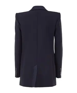 Elisabetta Franchi Jacket In Double Layer Crêpe And Satin Fabrics