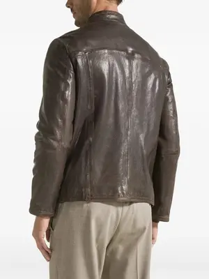 Seventy Leather Zip-up Jacket