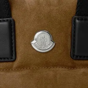 Moncler Cotton-padded Handbag - Brown