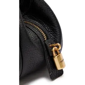 COACH Small Pebbled Leather Shoulder Bag