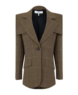 Chloé Plaid Single-breasted Blazer