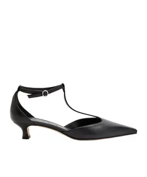 AeydĒ Leather Kitten-heel Sandals