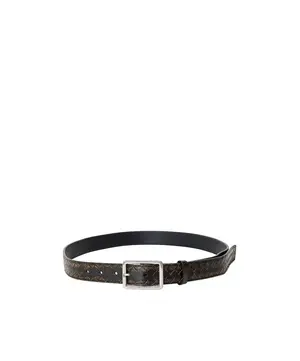 Bottega Veneta Woven Leather Belt - Black