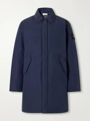 Stone Island Micro Reps Shell Coat - Blue