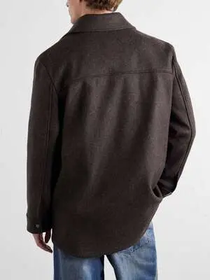A.p.c. Marcel Wool-blend Felt Overshirt