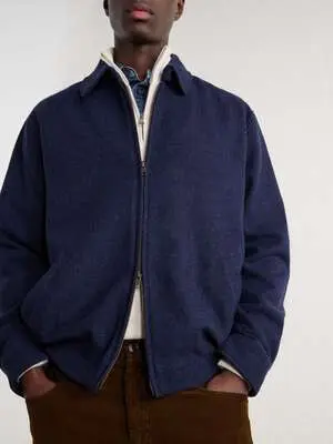 Portuguese Flannel Aurelia Felted Wool Blouson Jacket
