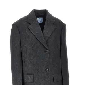 Prada Wool Double Single-breasted Coat