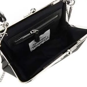 VIVIENNE WESTWOOD Granny Frame' Faux Saffiano Leather Bag