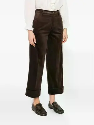 BONHEUR JEWELRY Dali Corduroy Turned-up Trousers