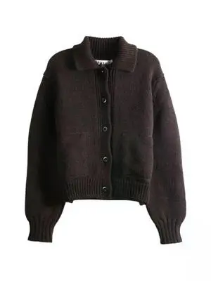 MARGARET HOWELL Button-up Cardigan - Brown