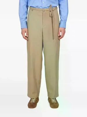 SOSHIOTSUKI Judo Belted Straight-leg Trousers