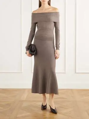 Simkhai Atwood Wool Knitted Midi Skirt