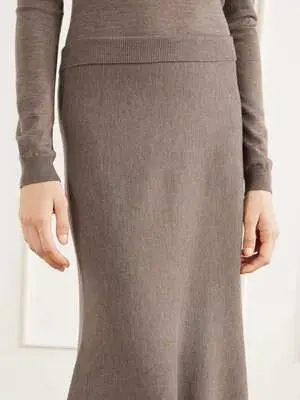 Simkhai Atwood Wool Knitted Midi Skirt