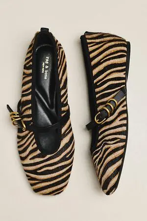 Rag & Bone Spire Calf Hair Mary Jane Flats
