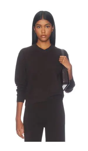 Naadam X Atelier Cashmere V Neck Sweater - Chocolate