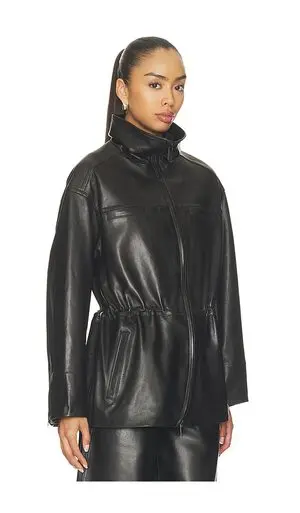 EAVES Niko Leather Parka Jacket