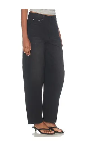 PISTOLA Sacha High Rise Relaxed Barrel Jeans In Black