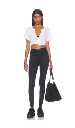 NIKESKIMS Crop Shortsleeve Top In White