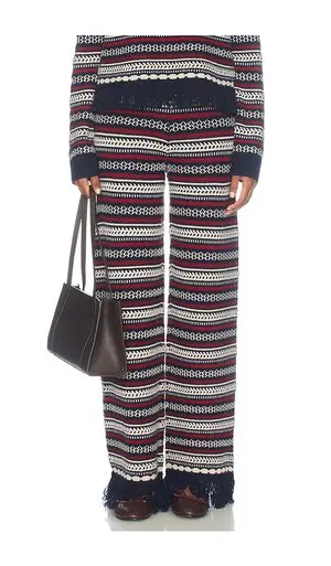 Guest In Residence Western Stripe Pant In Multi