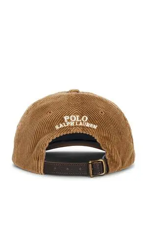Polo Ralph Lauren Corduroy Woven Cap In Tan