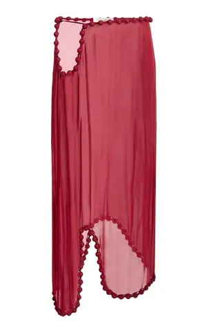 Victoria Beckham Bubble-embellished Cutout Midi Skirt