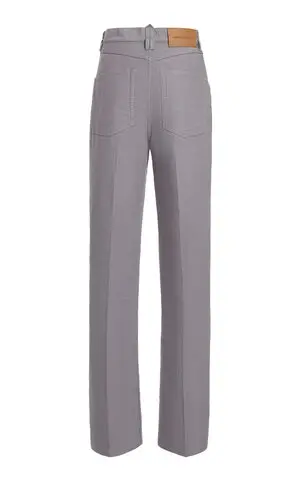 Victoria Beckham High-rise Straight-leg Jeans - Grey