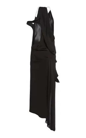 Victoria Beckham Asymmetrical Bow-detail Midi Dress