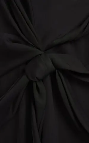 Victoria Beckham Asymmetrical Bow-detail Midi Dress