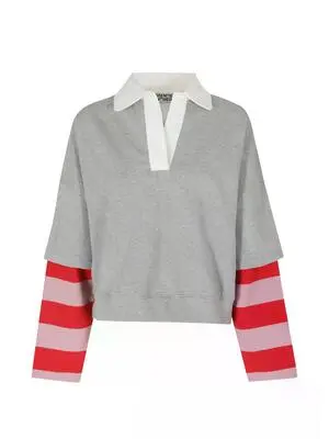 Essentiel Antwerp Layered-sleeve Polo Sweatshirt