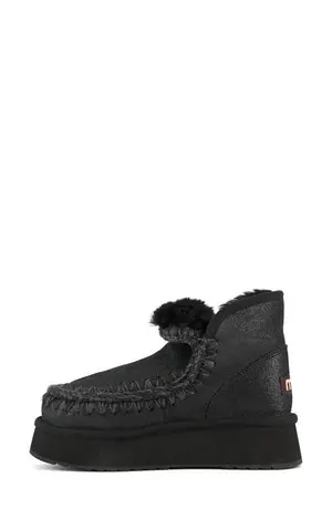 Mou Mini Platform Genuine Shearling Boot