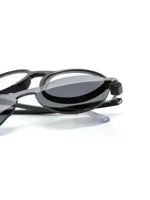 SNOB Lillo Round-frame Clip-on Sunglasses