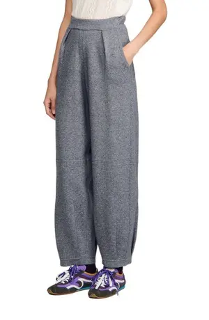 Sandro Rhinestone Barrel-leg Joggers