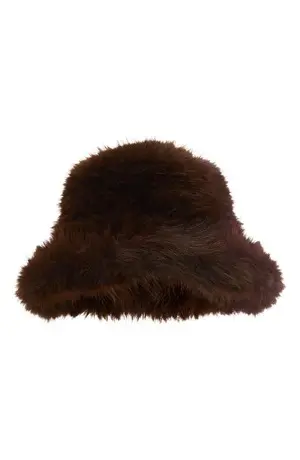 AFRM Faux Fur Bucket Hat