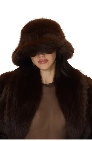 AFRM Faux Fur Bucket Hat