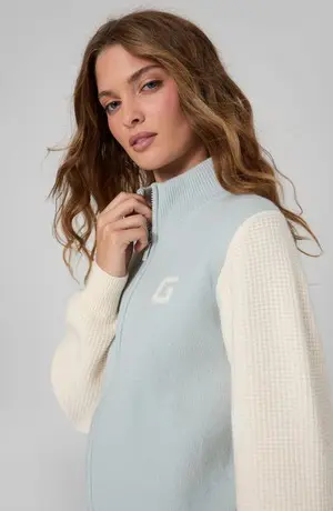 Guess Lily Jacquard Full Zip Hoodie - G8ga-open