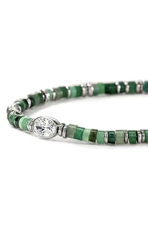 John Hardy Jh Lovestruck Lab Grown Diamond Heishi Bracelet