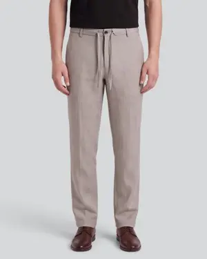 LORDS OF HARLECH Wool Drawstring Pant - Ash