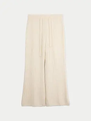Gobi Cashmere Natural Color Cashmere Flare Pants