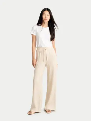 Gobi Cashmere Natural Color Cashmere Flare Pants