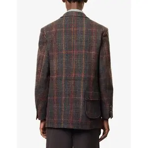 Paul Smith Checked Single-breasted Wool Jacket