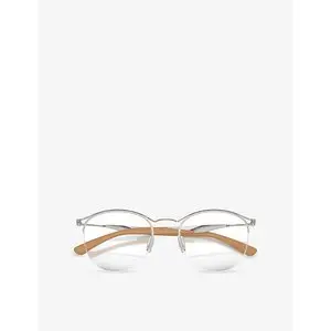 Ray-ban Rx7553 Round-frame Metal Optical Glasses