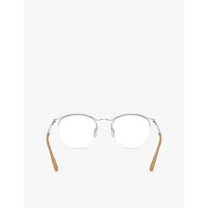 Ray-ban Rx7553 Round-frame Metal Optical Glasses