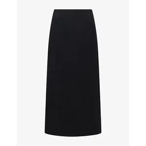 Alaïa High-rise Velvet Maxi Skirt