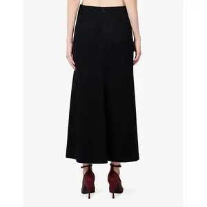 Alaïa High-rise Velvet Maxi Skirt