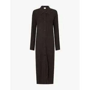 Le Kasha Ribbed Long Cashmere Knit Cardigan